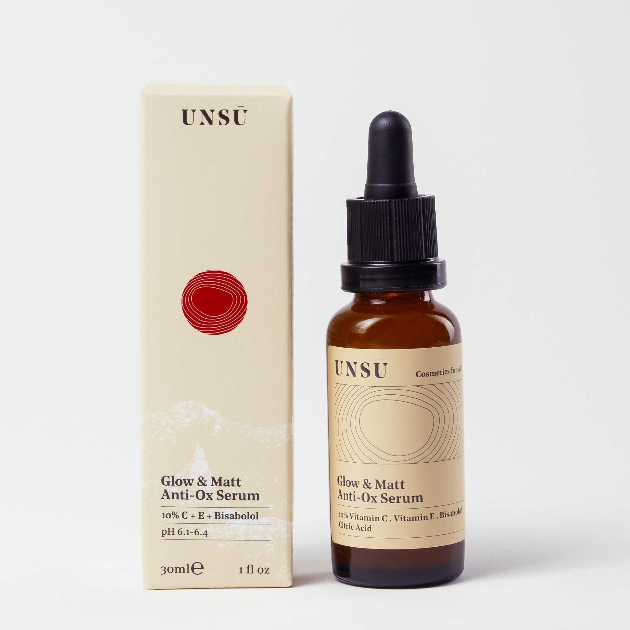 Glow & Matt Anti-Ox Serum | 10% Vitamin C Antioxidant Serum - Unsu.co